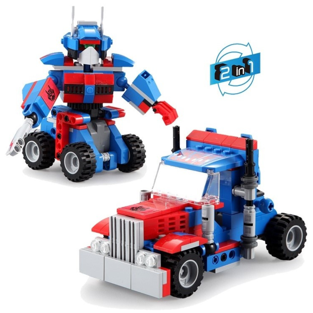 Optimus Robot Pull Back Model (20 Different Form In 1) – Child World Tech