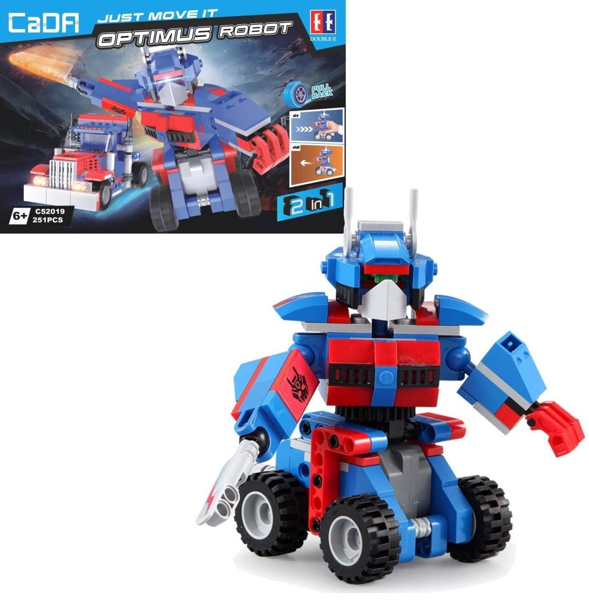 Optimus Robot Pull Back Model (20 Different Form In 1) – Child World Tech