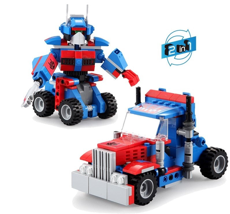 Optimus Robot (2 in 1) Pull Back Model / Monsters Series Collection ...